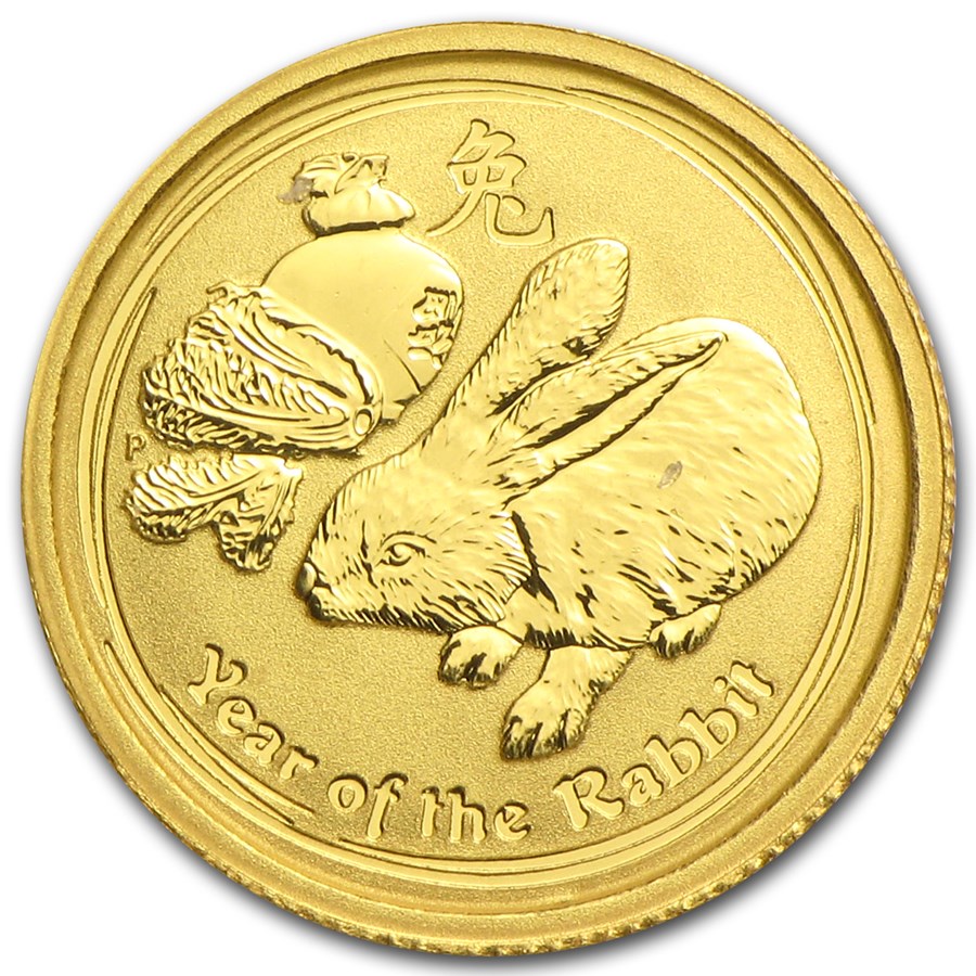 Gold Lunar Coin 2011 - Year of the Rabbit - 1/20 oz | Silver Bullion ...