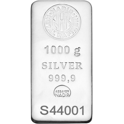 Silver Nadir Bar - 1 Kg | Silver Bullion Malaysia