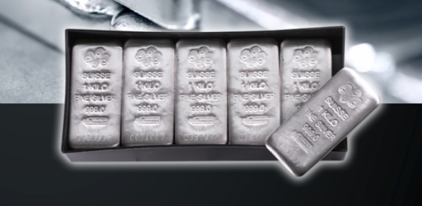 Silver PAMP Suisse Cast Bar 1kg | Silver Bullion Malaysia